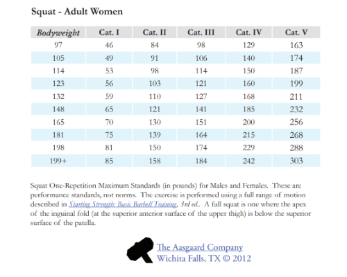 "How Much Should I Be Able To Squat?" Barbell Squat Standards | Garage ...